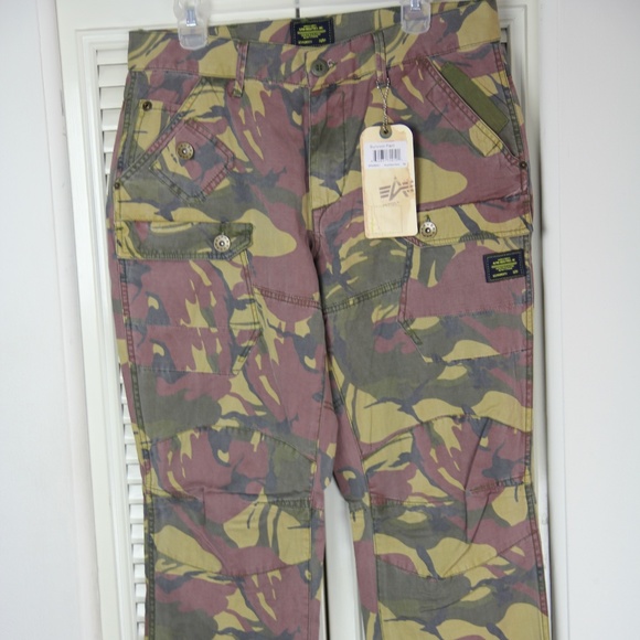 Alpha Industries | Pants | Alpha Industries Amphibian Camo Cargo Pants ...